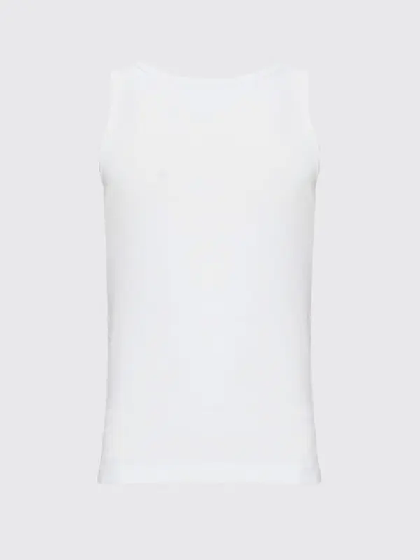 44 LABEL GROUP Stretch Cotton Tank Top With Embroidered Logo