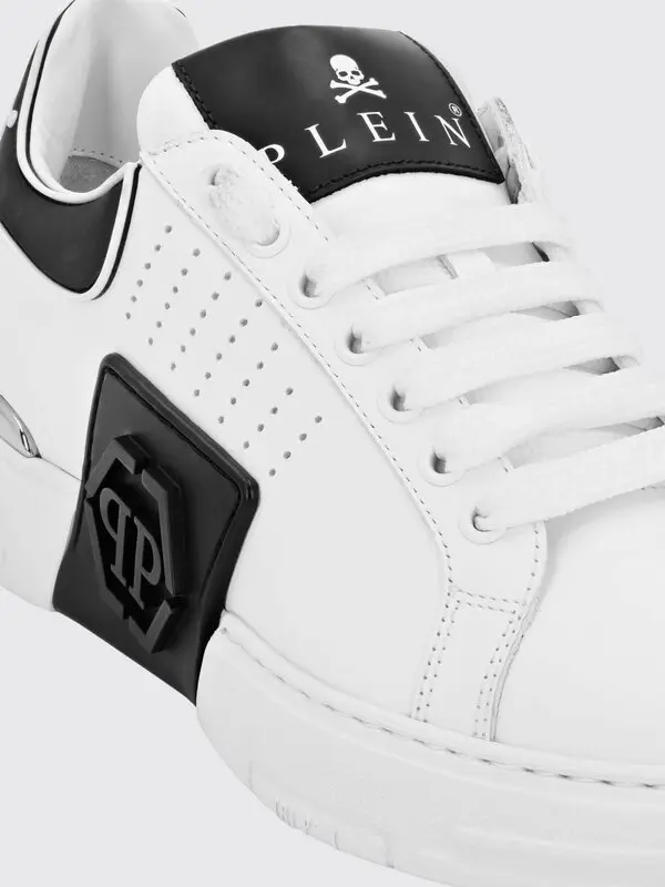 Philipp Plein Leather Sneakers - White