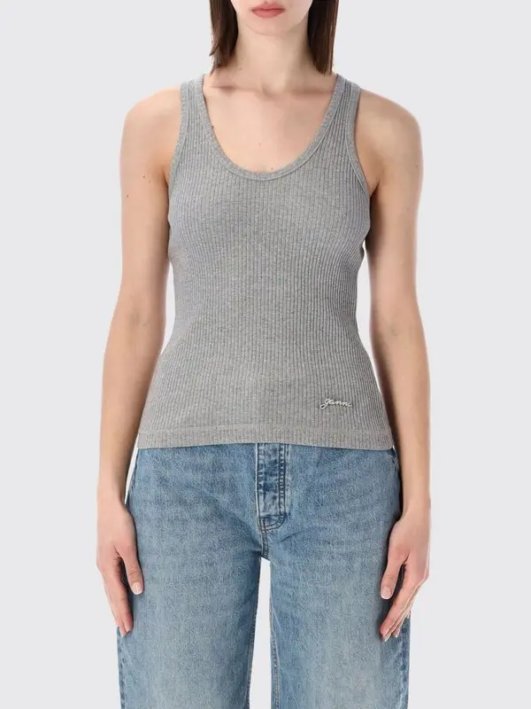 GANNI Basic Organic Cotton Tank Top