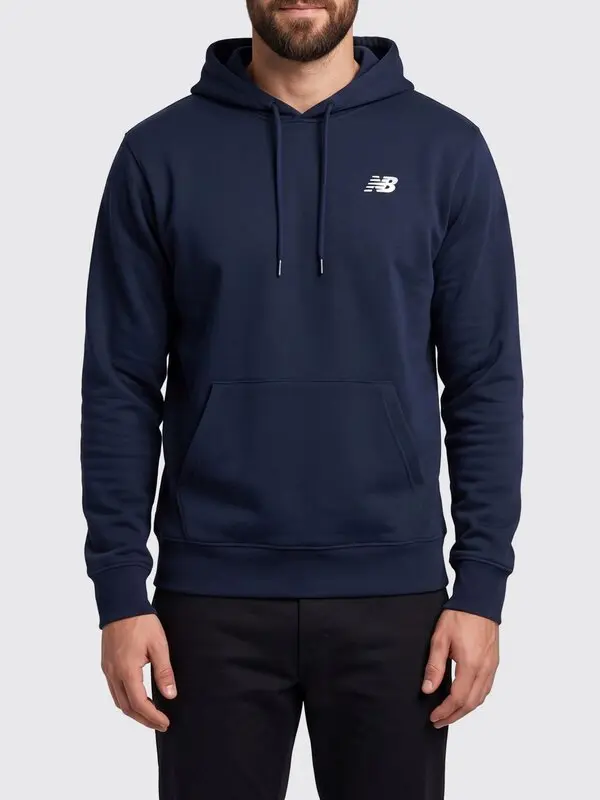 NEW BALANCE Cotton Hoodie With Logo
