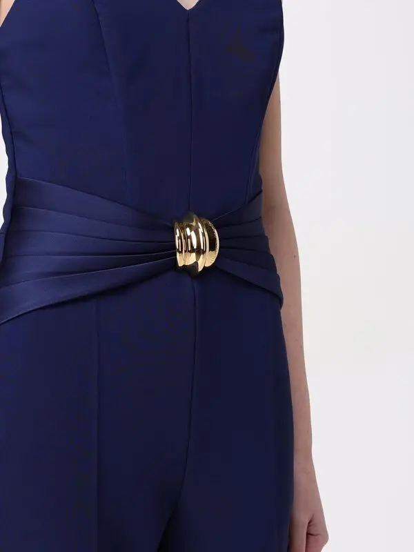 Elisabetta Franchi Strapless Belted Jumpsuit