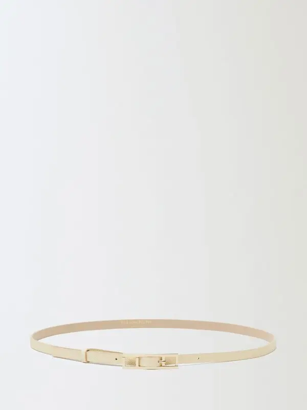 Fabiana Filippi Saffiano Belt - Yellow
