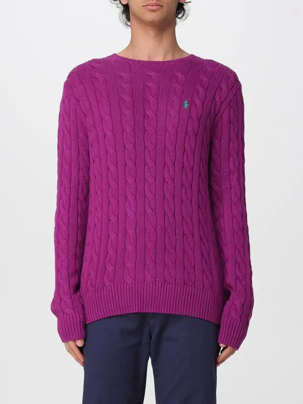 Polo Ralph Lauren Cable Knit Pullover - Lilac