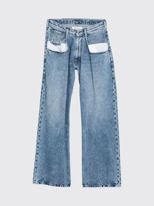 MAISON MARGIELA High-waisted Wide-leg Jeans - Denim