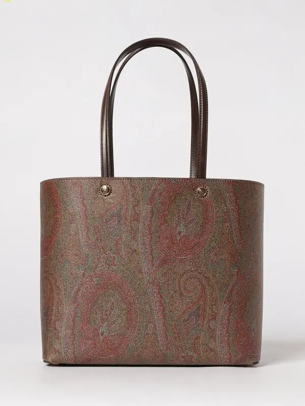 Etro Essential Paisley Print Coated Cotton Bag
