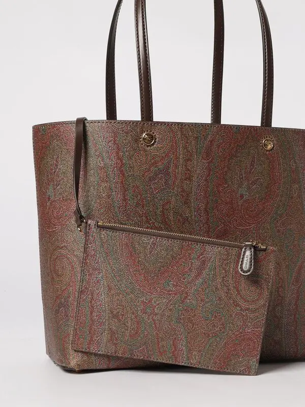 Etro Essential Paisley Print Coated Cotton Bag