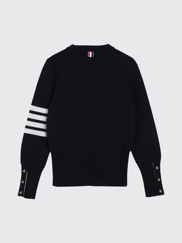 Thom Browne Crew Neck Jumper With Signature Striping