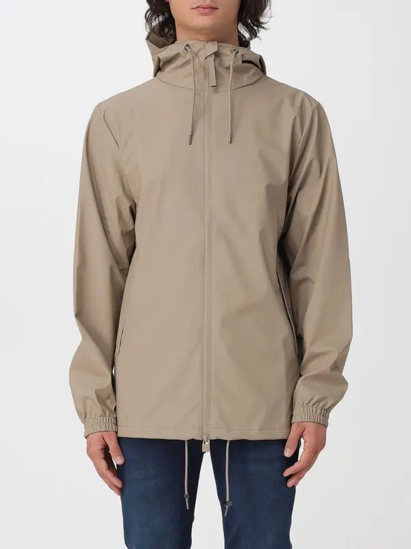 Rains Storm Breaker Raincoat In Technical Fabric - Beige
