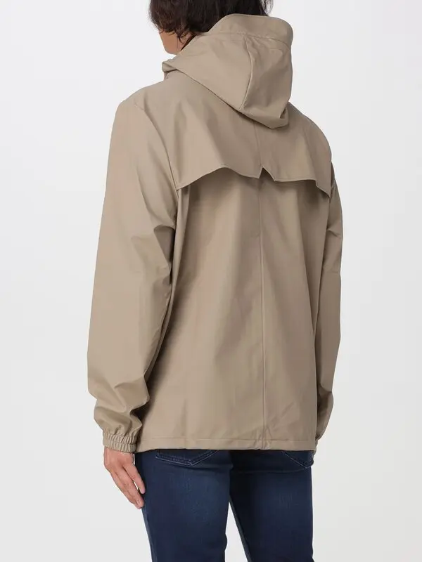 Rains Storm Breaker Raincoat In Technical Fabric - Beige