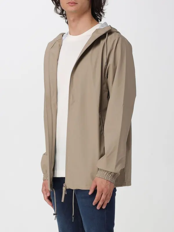 Rains Storm Breaker Raincoat In Technical Fabric - Beige