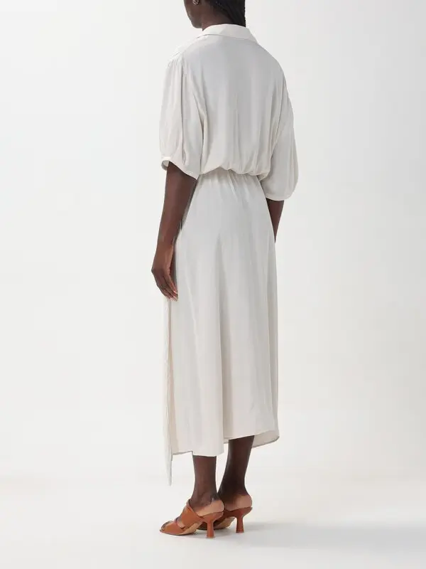 Pinko Midi Dress With Fringed Detail