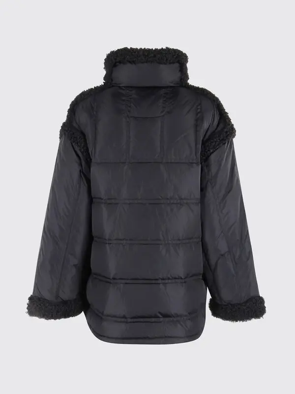 STAND STUDIO Padded Jacket With Fur Trim