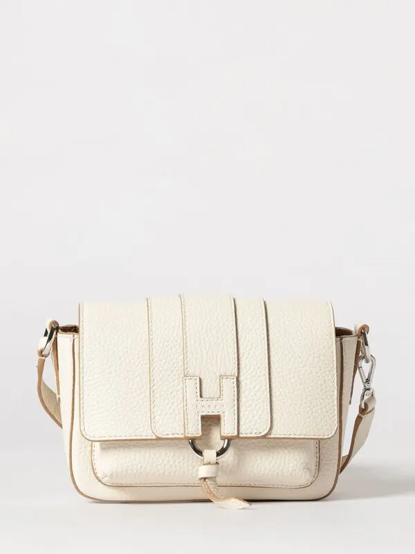Hogan Flap Trend Leather Bag - Ivory