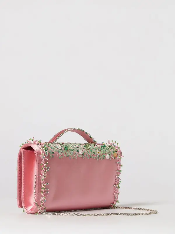 ROGER VIVIER Belle Vivier Embroidered Satin Clutch