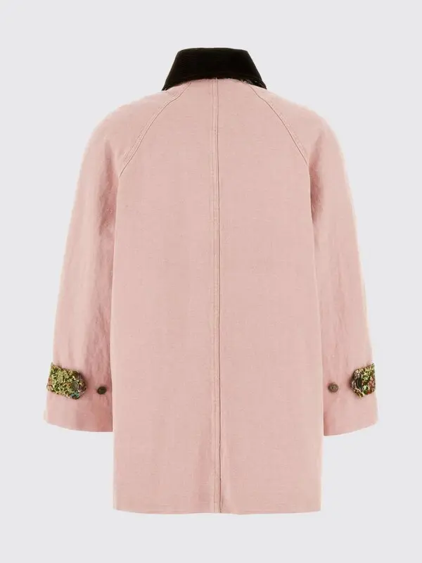Valentino Garavani Cotton And Linen Jacket With Floral Pockets