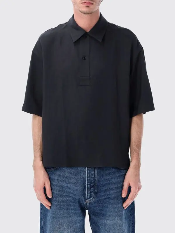 Studio Nicholson Linen Blend Polo Shirt
