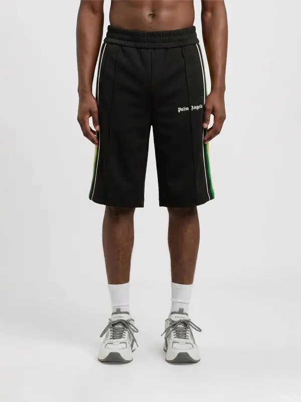 Palm Angels Stretch Technical Fabric Jogging Shorts
