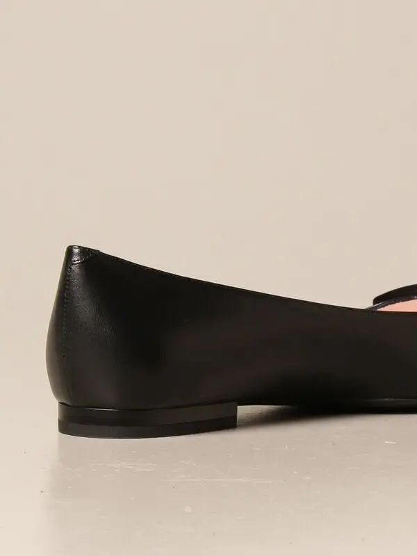 ROGER VIVIER Rubber Ballerina In Leather