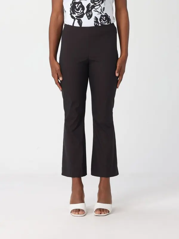 Liviana Conti Cotton Canvas Crop Trousers - Brown