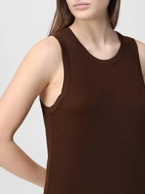 ENTIRE STUDIOS Stretch Cotton Top - Brown