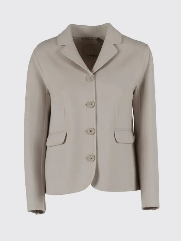 Max Mara Single-breasted Blazer In Wool - Grey