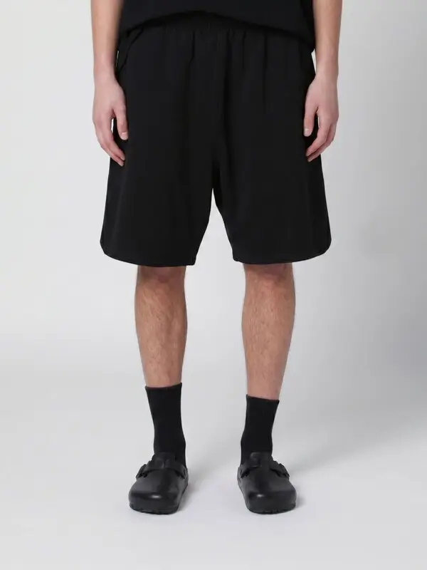 ENTIRE STUDIOS Jersey Jogging Shorts - Black 1