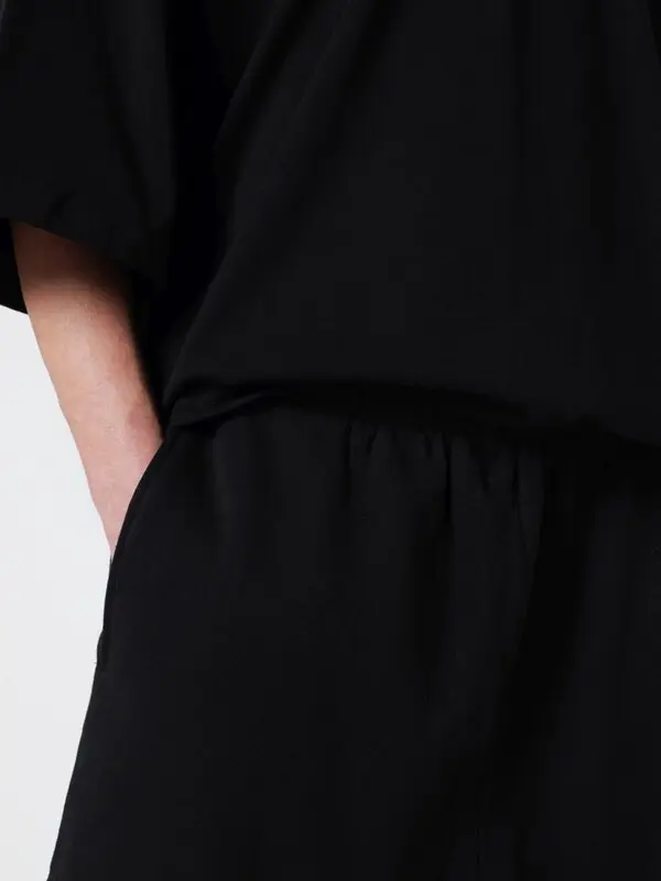 ENTIRE STUDIOS Jersey Jogging Shorts - Black 1