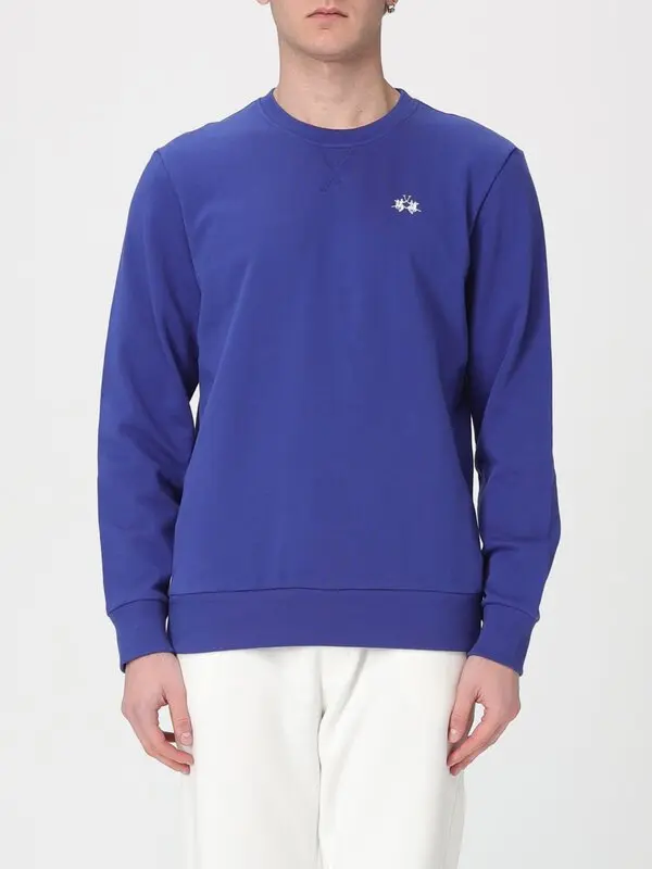 LA MARTINA Cotton Crew Neck Sweatshirt - Blue