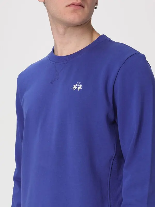 LA MARTINA Cotton Crew Neck Sweatshirt - Blue
