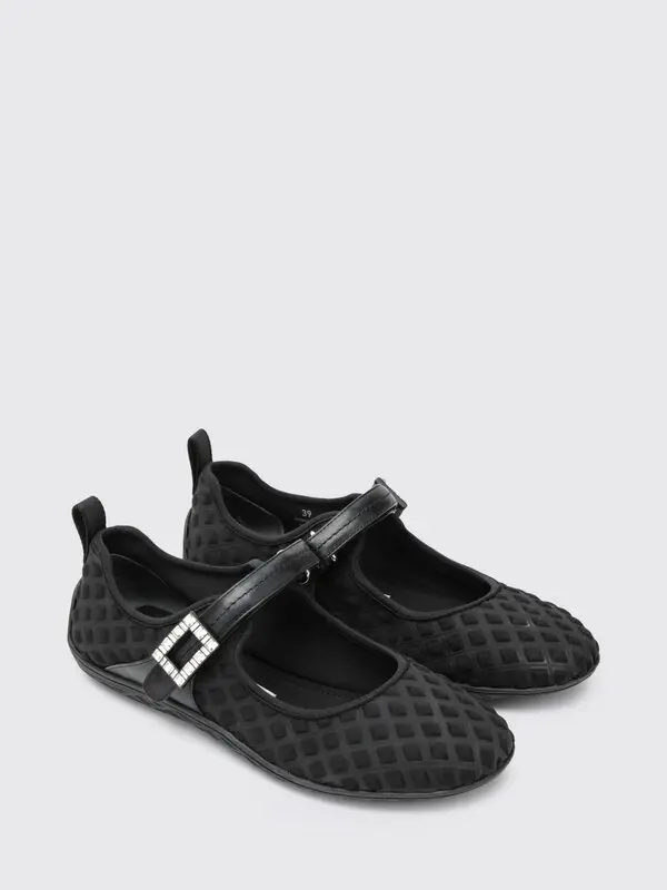 ROGER VIVIER Neoprene Ballerinas With Jewel Buckle