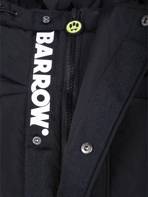 BARROW Puffer Jacket With Detachable Charm - Black