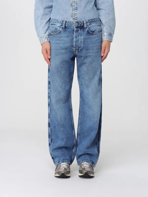DIESEL® Straight Jeans In Cotton Denim