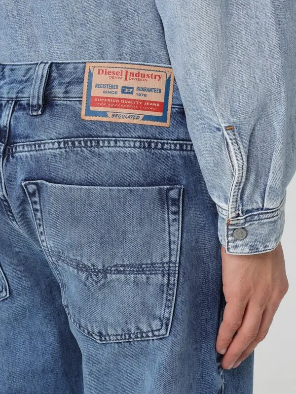 DIESEL® Straight Jeans In Cotton Denim