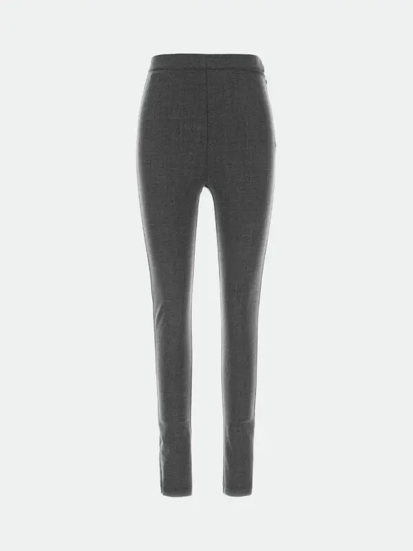 JIL SANDER Stretch Virgin Wool Leggings - Black