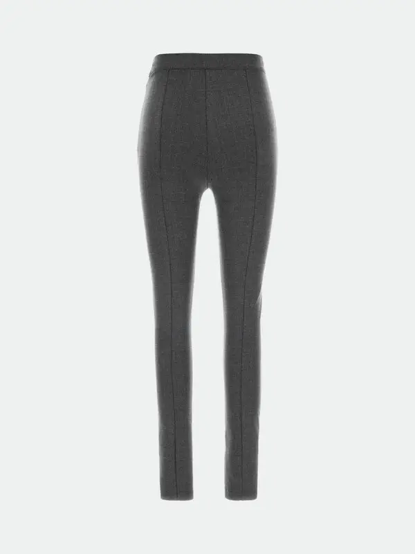 JIL SANDER Stretch Virgin Wool Leggings - Black