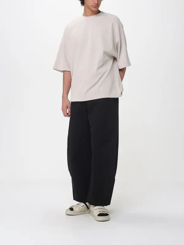 ENTIRE STUDIOS Cotton Wide Leg Trousers - Black