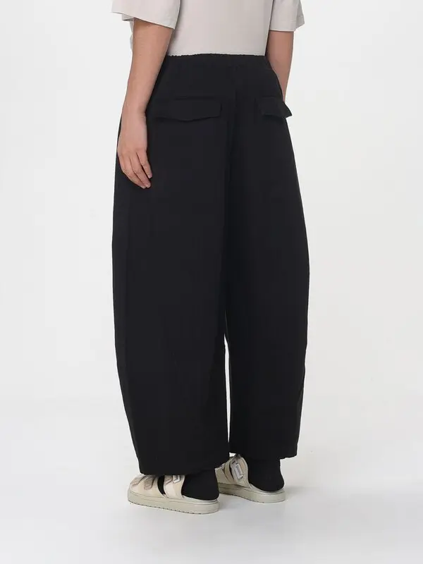 ENTIRE STUDIOS Cotton Wide Leg Trousers - Black