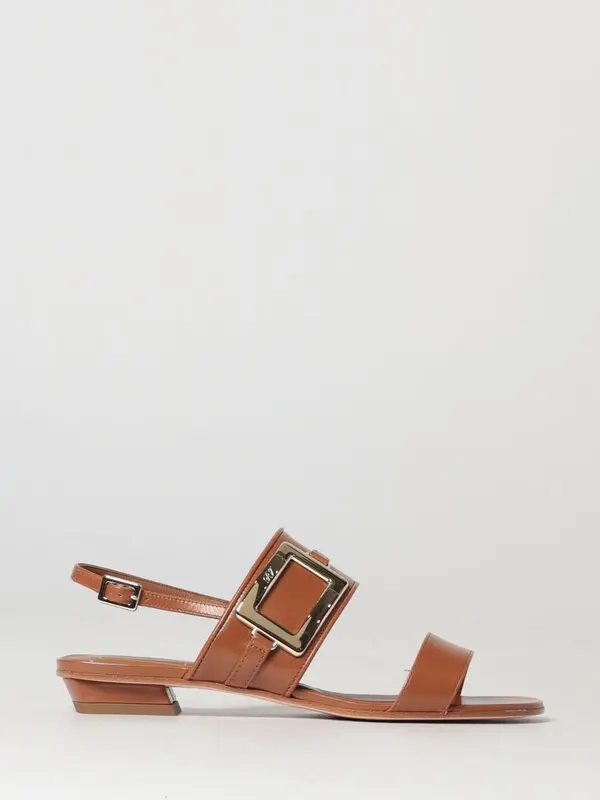 ROGER VIVIER Belle Vivier Slingback Sandals - Leather