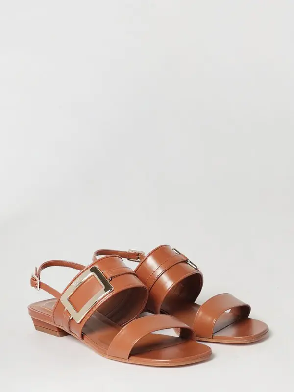 ROGER VIVIER Belle Vivier Slingback Sandals - Leather