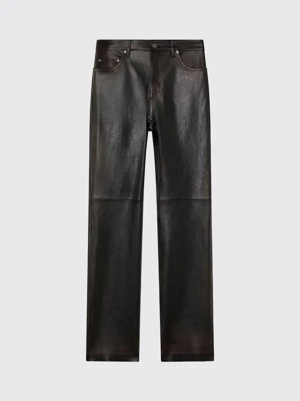 GOLDEN GOOSE Straight Leather Trousers