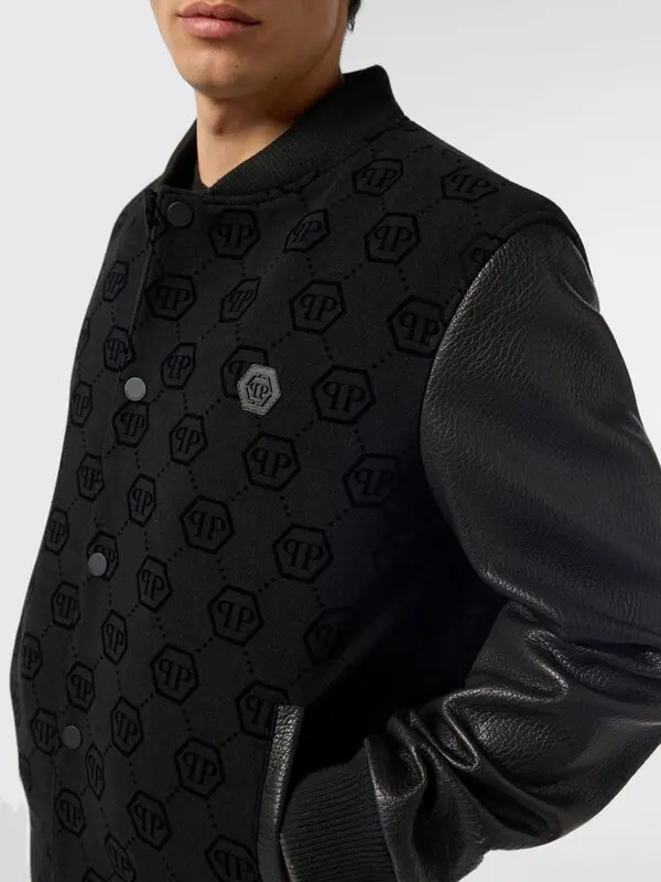 Philipp Plein Varsity Monogram Bomber Jacket