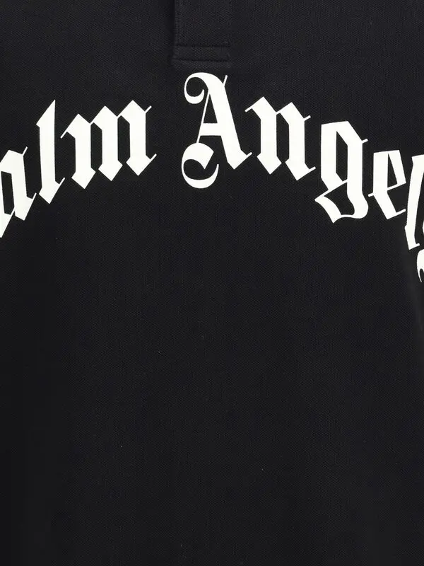 Palm Angels Classic Cotton Polo Shirt With Logo