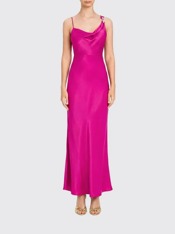 TWINSET Satin Slip Dress - Fuchsia