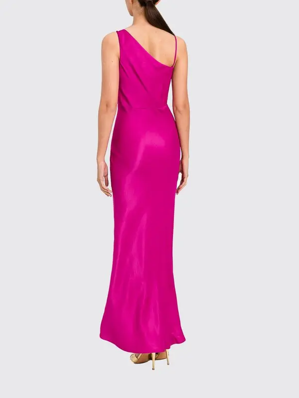 TWINSET Satin Slip Dress - Fuchsia