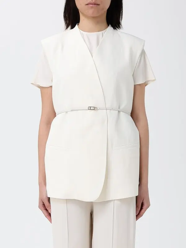 Fabiana Filippi Tailored Vest In Linen Blend