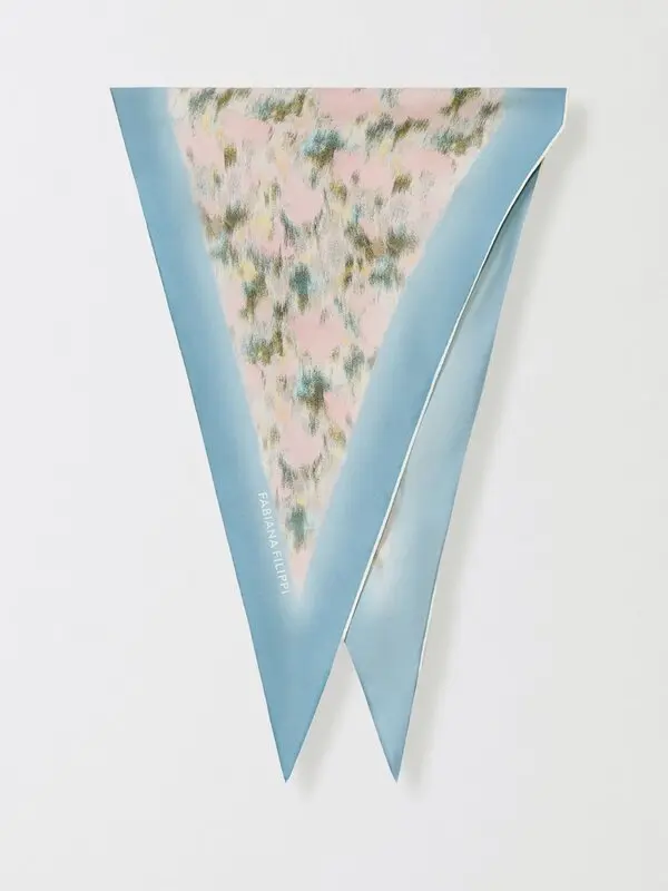 Fabiana Filippi Silk Foulard With Floral Print - Fa02