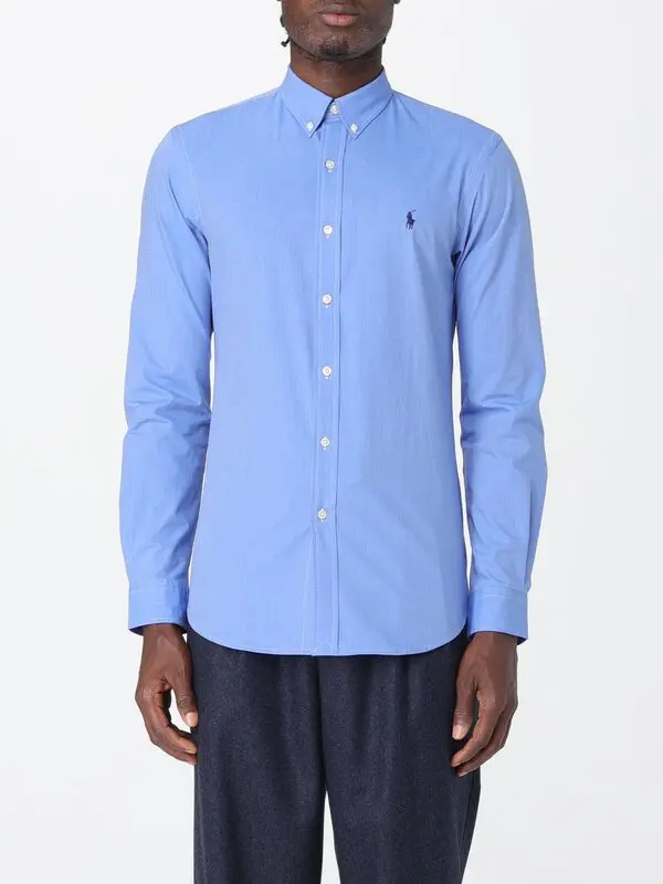 Polo Ralph Lauren Stretch Cotton Casual Shirt - Blue 1