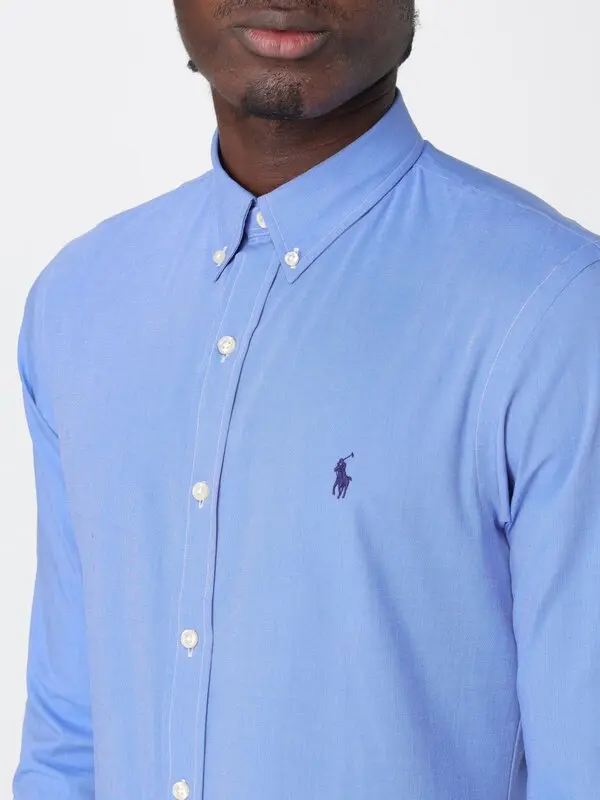 Polo Ralph Lauren Stretch Cotton Casual Shirt - Blue 1