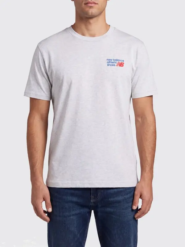 NEW BALANCE Cotton T-shirt With Logo