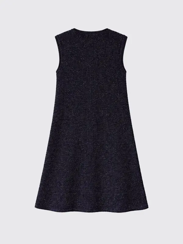 Fabiana Filippi Sleeveless A-line Cotton Blend Mini Dress - Blue